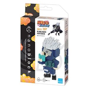 nanoblock – naruto shippuden – kakashi hatake, character collection series building kit