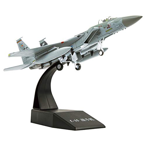 Lose Fun Park 1：100 F-15 Eagle Fighter Diecast Metal Fighter Military Planes Model Aircraft Model Airplane for Collection