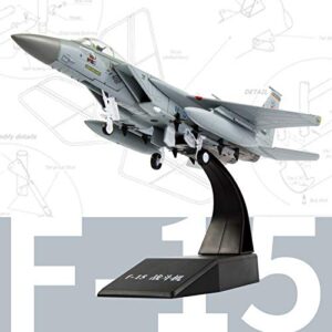 Lose Fun Park 1：100 F-15 Eagle Fighter Diecast Metal Fighter Military Planes Model Aircraft Model Airplane for Collection