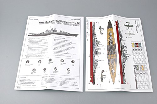 Trumpeter 1/700 HMS Renown British Battle Cruiser 1942 Model Kit