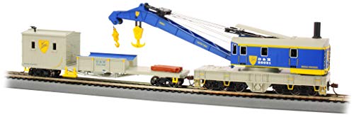 Bachmann Trains - 250-Ton Steam Crane & Boom Tender -Delaware & Hudson - HO Scale