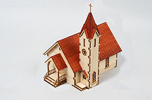 Desktop Wooden Model Kit Western Church ll / YG630