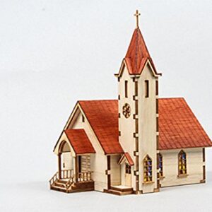 Desktop Wooden Model Kit Western Church ll / YG630