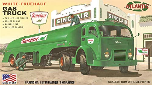 Atlantis Vintage Gas Truck Plastic Model Kit 1/48 Models Green