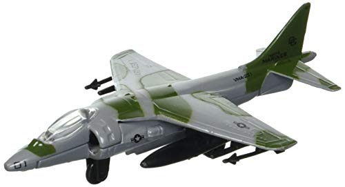 Hot Wings Planes AV-8B Harrier (Green) with Connectible Runway Die Cast Plane