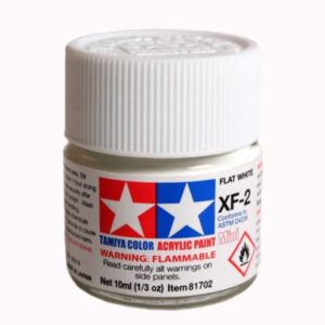 Tamiya USA TAM81702 Acrylic Mini X-F2 Flat White 1/3 Oz