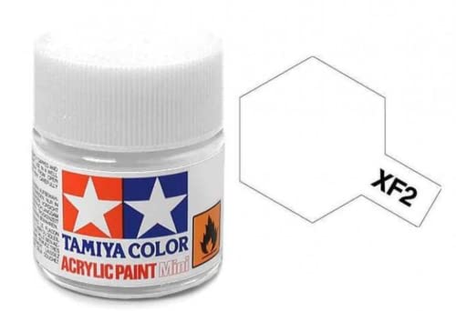 Tamiya USA TAM81702 Acrylic Mini X-F2 Flat White 1/3 Oz