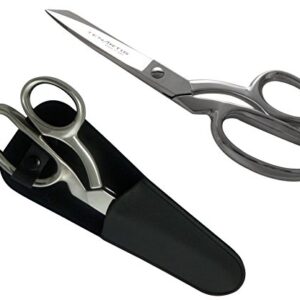 8 Inch Fabric, Dressmaking, Sewing Scissors with Black Scabbard - Tenartis 363 Made in Italy