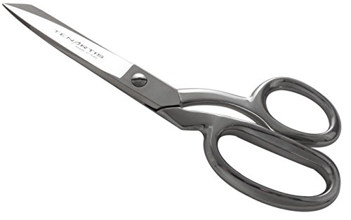 8 Inch Fabric, Dressmaking, Sewing Scissors with Black Scabbard - Tenartis 363 Made in Italy