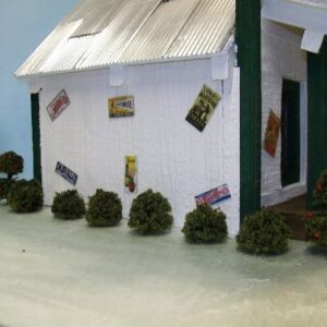 CORRUGATED ROOFING 12 pc. set // Craft Projects/Model Railroad Buildings/Miniatures, Bird Houses,& Dioramas