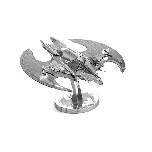 Fascinations Metal Earth Batman 1989 Movie Batwing 3D Metal Model Kit Bundle with Tweezers