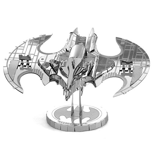 Fascinations Metal Earth Batman 1989 Movie Batwing 3D Metal Model Kit Bundle with Tweezers