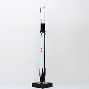 SpaceX Falcon 9 Crew Dragon Rocket Model Spacecraft Decoration Desktop Office Art Ornaments