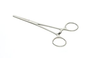 se 6-¼” stainless steel self-locking straight forceps – 660fs