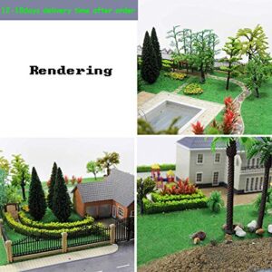 RuiyiF Model Train Grass Mat 16.1 x 39.4 Inches, Artificial Model Grass for Crafts Decoration Train Scenery Miniature Doll House