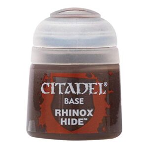 games workshop citadel base paint rhinox hide 12ml