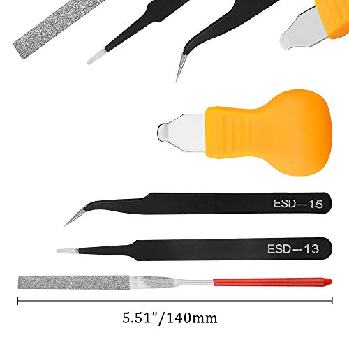 Bigstone 17 PCS Gundam Model Tools Kit Hobby Building Tools Set for Cars, Airplanes, Buildings, Gundam, Robots Models Building Repairing and Fixing ext.