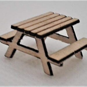 Southwest Replicas HO Scale Kit 230-2000: Picnic Table - Set of 6