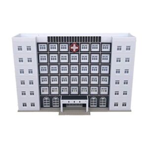 outland models railroad scenery modern large hospital/medical centre n scale