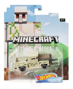 hot wheels 2020 minecraft gaming 1/64 character cars -iron golem vehicle (4/7)