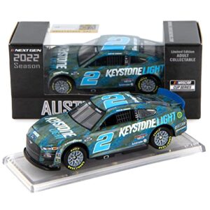 lionel racing austin cindric 2022 keystone light camo diecast car 1:64 scale