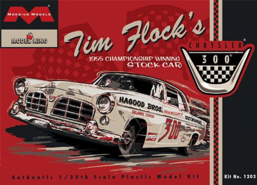 Moebius Model King Tim Flock's 1955 Chrysler C300 Championship Stock Car, 1/25 lb