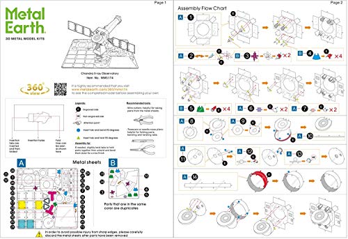 Fascinations Metal Earth Chandra X-Ray Observatory 3D Metal Model Kit