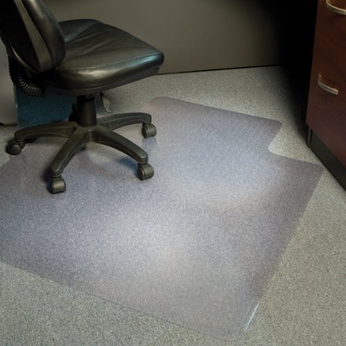 Carpet Chair Mats for Low Pile, 45-Inch by 53-Inch with Lip, Clear Vinyl