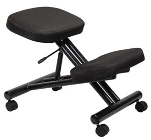 boss office products ergonomic kneeling stool in black