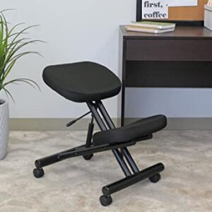 Boss Office Products Ergonomic Kneeling Stool in Black