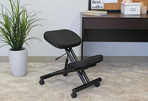 Boss Office Products Ergonomic Kneeling Stool in Black