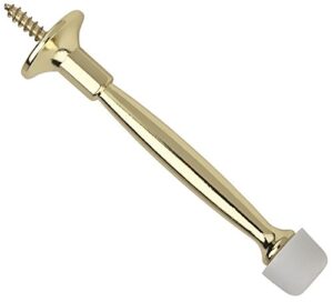 national hardware n830-146 4″ polished brass door stop