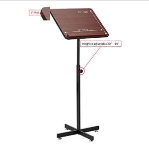 Norwood Commercial Furniture NOR-TIR1036-SO Adjustable- Height Lectern Stand