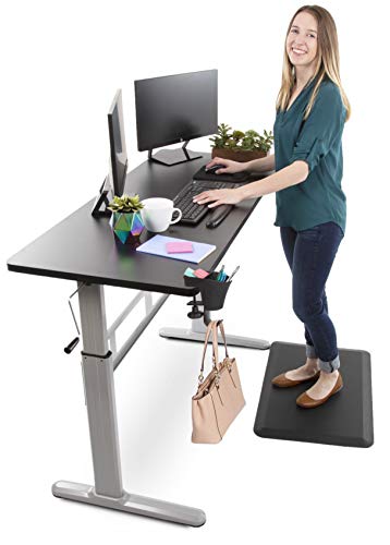 Stand Steady Pen Cup | Original 3-in-1 Desk Organizer | Free Up Desk Space with Clamp On Pen Holder & Bag Hook | No Drill Needed | Organize Pencils, Markers, Paper Clips & More (Black)