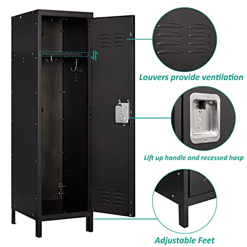 SISESOL Metal Locker Storage Cabinet Lockers for Employees Metal Locker Shelf Home Office Storage Cabinets Coat Lockers Narrow Cabinet 55" Standing Cabinet Organizer Steel File Cabinet