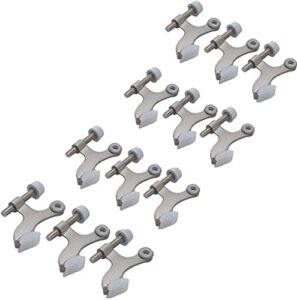 aba 12-pack hinge pin satin nickel heavy duty door stops – 12 hinge pin door stop hardware