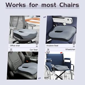 Villsure Seat Cushion for Office Chair, Memory Foam Seat Cushion for Tailbone,Back,Coccyx,Hip,Sciatica Pain Relief for Car Seat-Orthopedic Seat Cushion on Wheelchair,Desk Chair