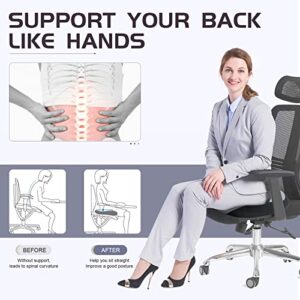 Villsure Seat Cushion for Office Chair, Memory Foam Seat Cushion for Tailbone,Back,Coccyx,Hip,Sciatica Pain Relief for Car Seat-Orthopedic Seat Cushion on Wheelchair,Desk Chair