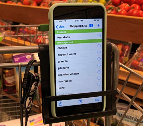 Cart Phone Caddy - Smartphone Holder for Shopping Cart - Safely Secures Cell Phone While you Shop