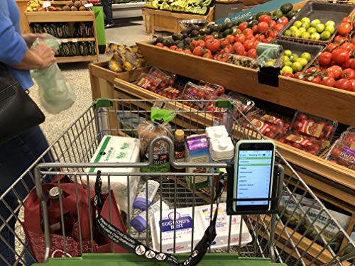 Cart Phone Caddy - Smartphone Holder for Shopping Cart - Safely Secures Cell Phone While you Shop