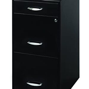 AVSAN Home Office Cabinet 18" D 3-Drawer Organizer Vertical File Cabinet for SOHO, Black