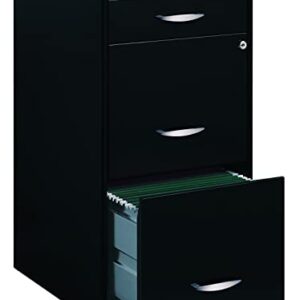 AVSAN Home Office Cabinet 18" D 3-Drawer Organizer Vertical File Cabinet for SOHO, Black