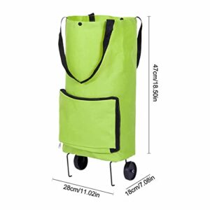 xiaoguozi Foldable Shopping Cart Portable Shopping Bag Stair Climbing Grocery Cart with Wheels Removable Bag Waterproof Large Capacity Utility Cart