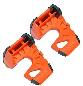 wedge-it – the ultimate door stop – orange – two pack