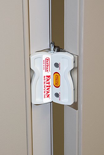 The Original Fat Ivan Fold Up Doorstop with Magnet - White