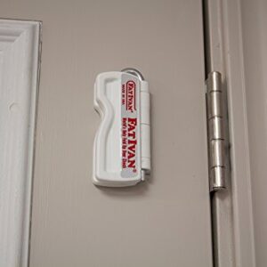 The Original Fat Ivan Fold Up Doorstop with Magnet - White