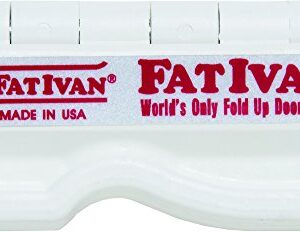 The Original Fat Ivan Fold Up Doorstop with Magnet - White