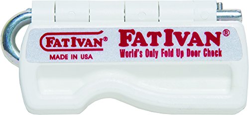 The Original Fat Ivan Fold Up Doorstop with Magnet - White