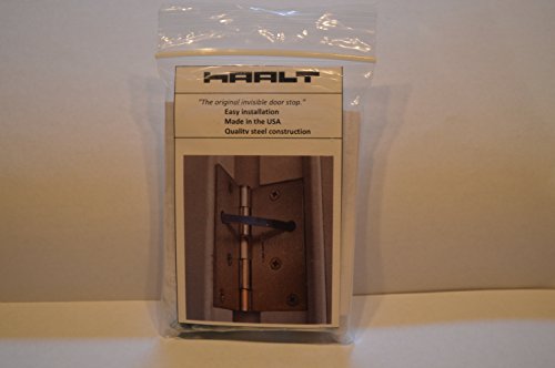 Haalt Pro NO Damage, Invisible Hinge Door Stop w/o Spade bit (2 Stops Included)