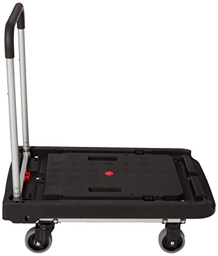 Magna Cart Flatform FFXL 500 lb Capacity Four Wheel Folding Platform Truck, Black and Aluminum